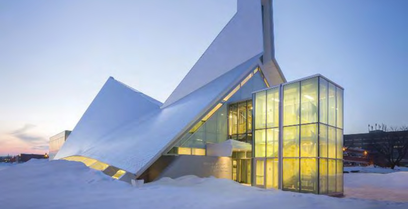 Galvalume Plus™ accentuates the new tent-like roof - Steel Design