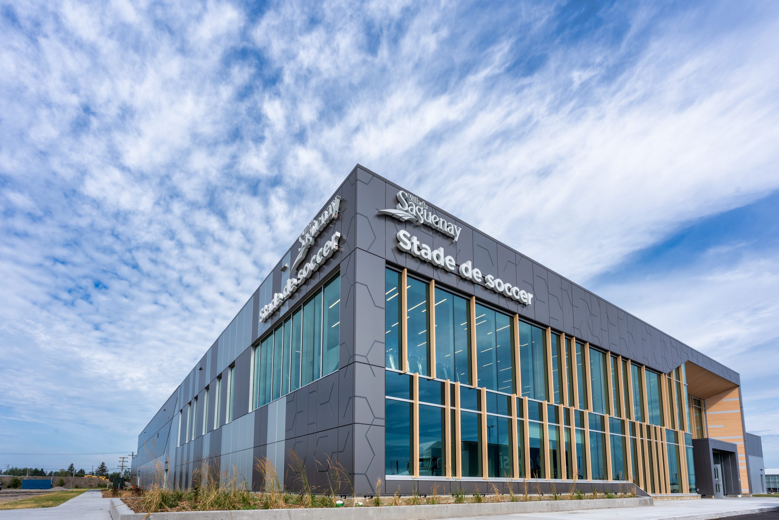 Saguenay’s Steel Soccer Stadium a Perfect Goal - Steel Design